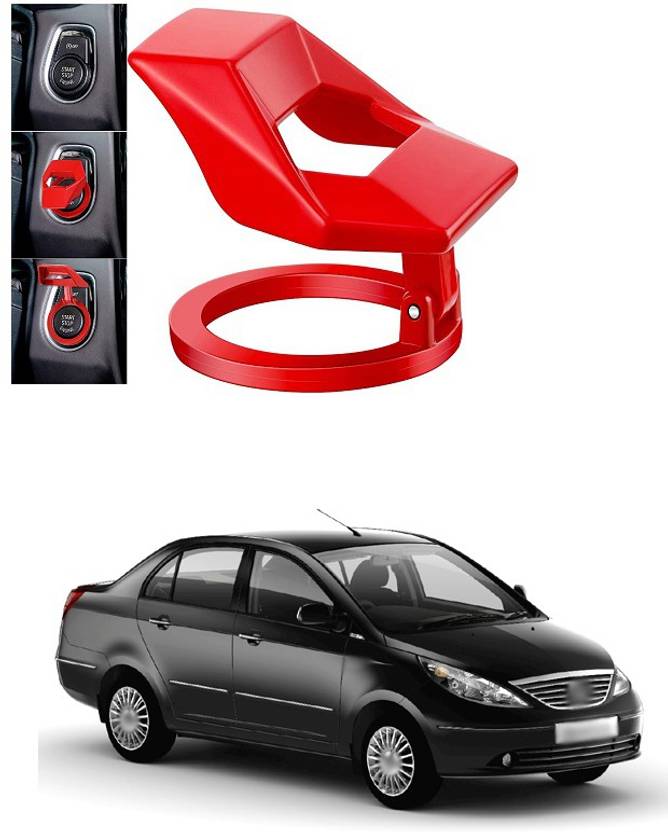 PRTEK Car Engine Start Button Protective Cover，Car Key Cap Cover Push ...