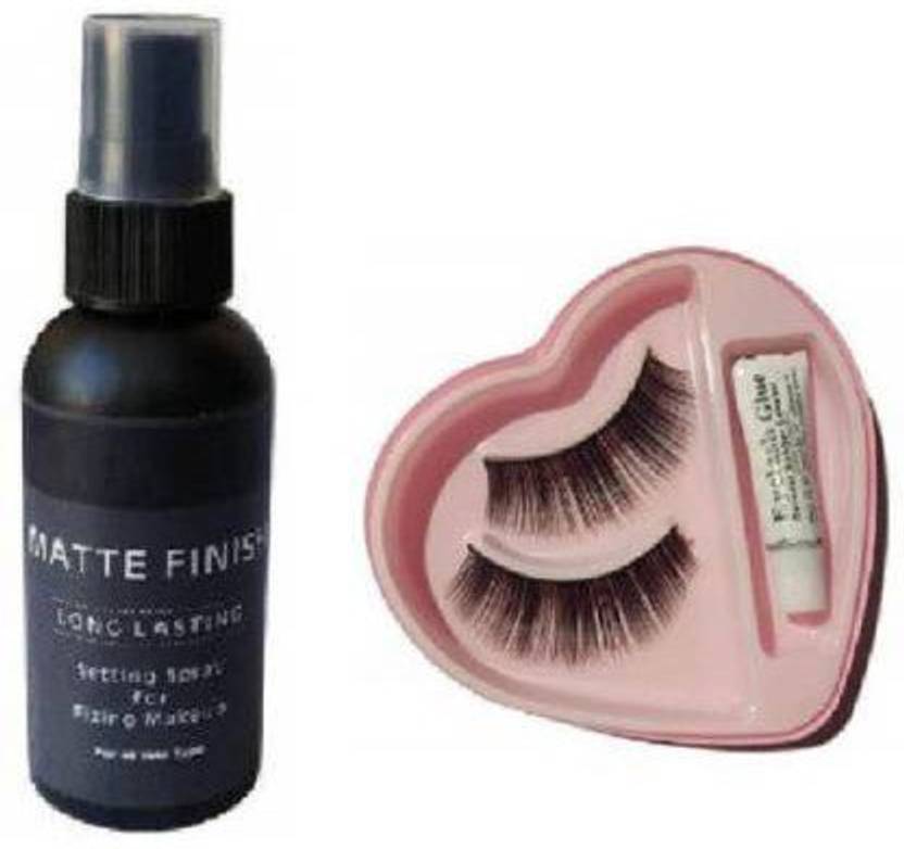 VSAP BEAUTY the matte finish makeup fixer with eye lashes combo kit ...