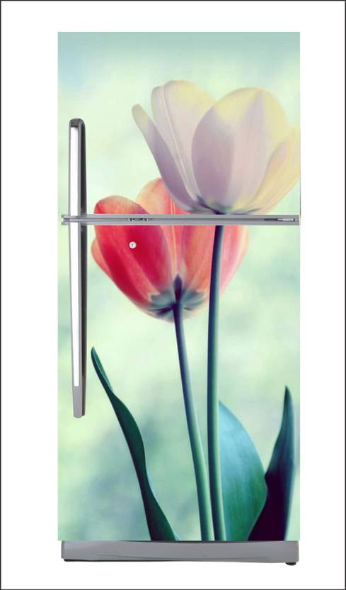 Decoration Designs 60 cm Color flower Large Single Fridge Wallpaper And ...