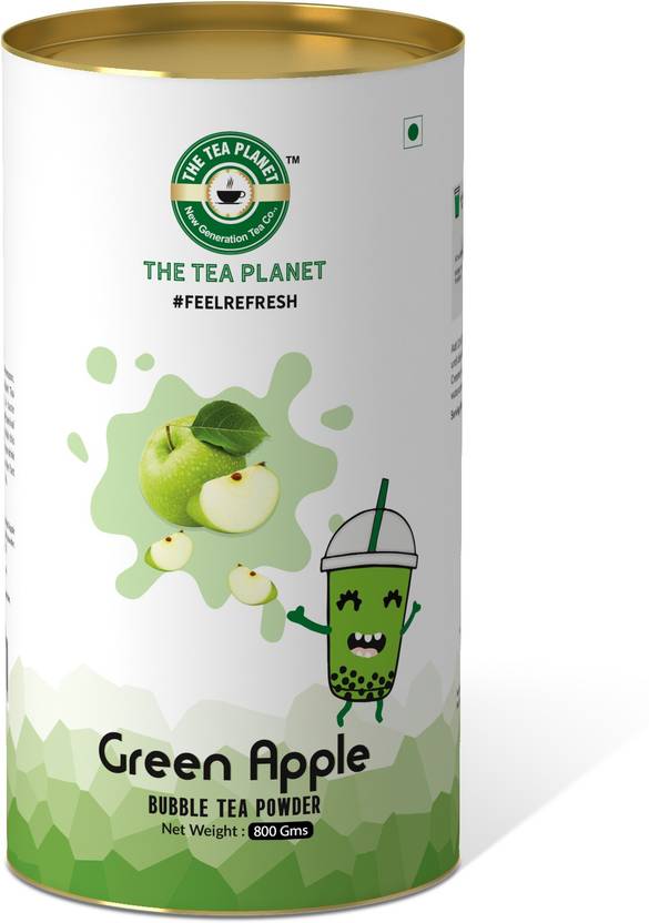 The Tea Planet Green Apple Bubble Tea Premix Green Apple Tea Tin Price ...