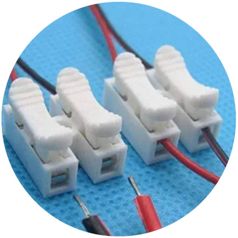 Bspro 100pc 2 Way Connector Push Button Cable Joint Push Wire Connector Price In India Buy