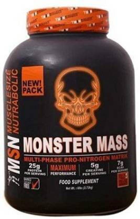 Elevit Monster Mass Weight Gainers/Mass Gainers (2.7 kg, Strawberry ...