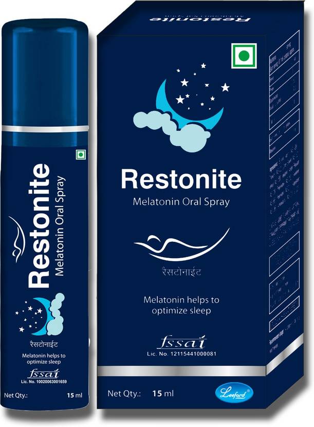 restonite Melatonin Oral Spray For Good And Healthy Sleep 15 ml Pack of ...
