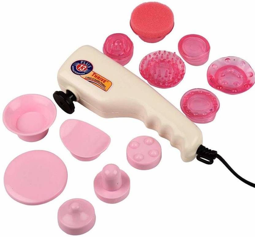 Thrive Handheld 13 Attachments Massager for Muscles, Face, Hair, Back ...