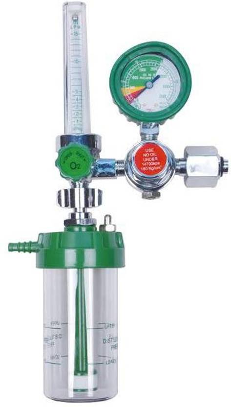 Trend-Aspire Glass Oxygen Flow Meter with Regulator and Humidifier ...