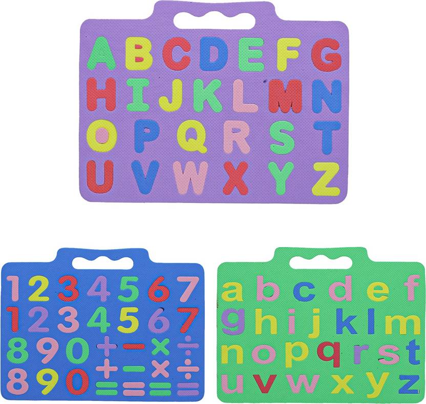 Rihishtoys Learning board combo Alphabet & Number Floor Mats for Kids ...
