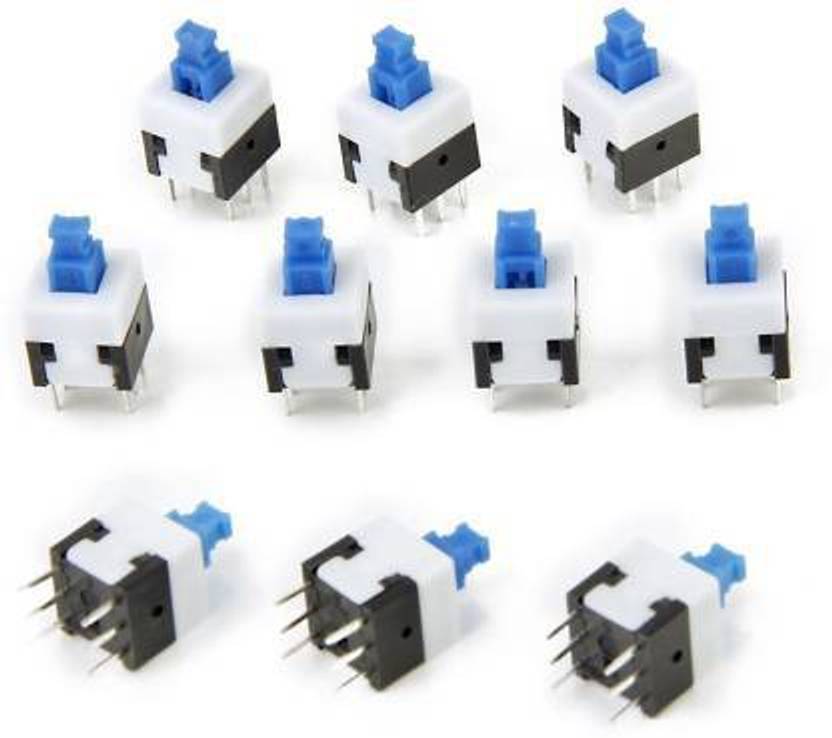 Krd Minis 6 Pin Push Button Switch 10 pcs Electronic Components Electronic Hobby Kit Price in ...