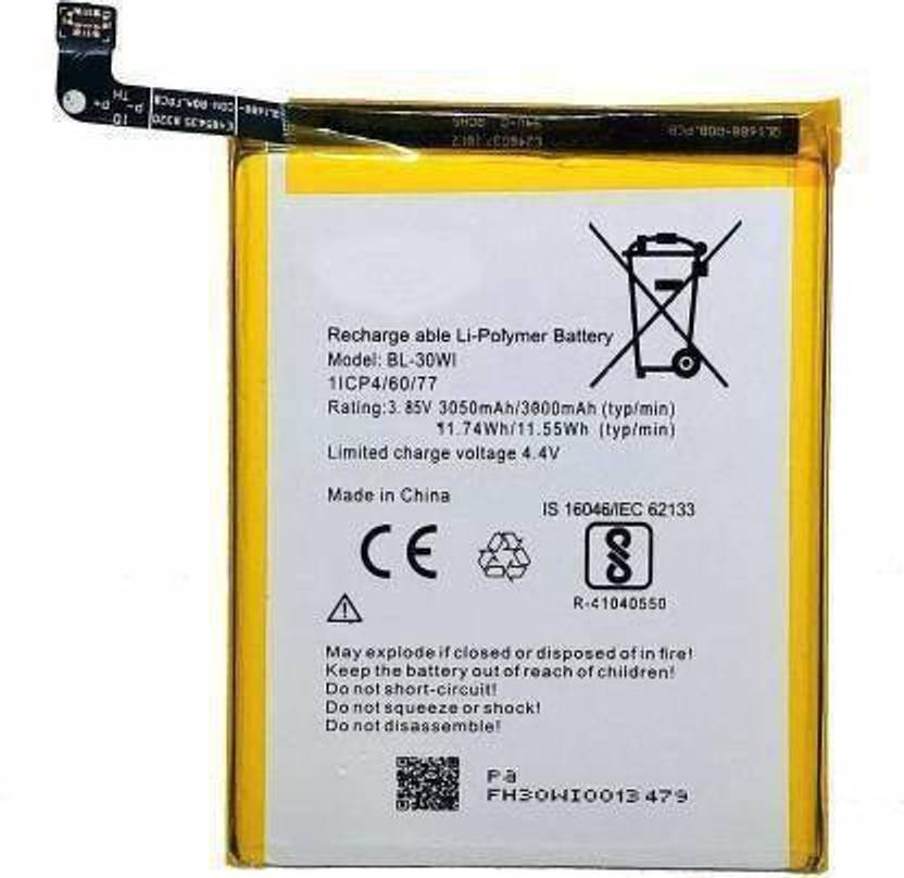 HH ENTERPRISES Mobile Battery For ITEL Itel S42 BL-30WI SR LONG LIFE ...