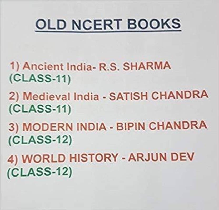 OLD NCERT BOOKS - 1) Ancient India- R.S. SHARMA (CLASS-11), 2) Medieval ...