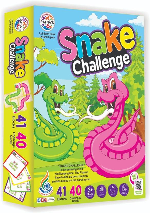 Kidoz Kingdom SNAKE CHALLENGE GAME 41 BLOCKES Educational Board Games ...