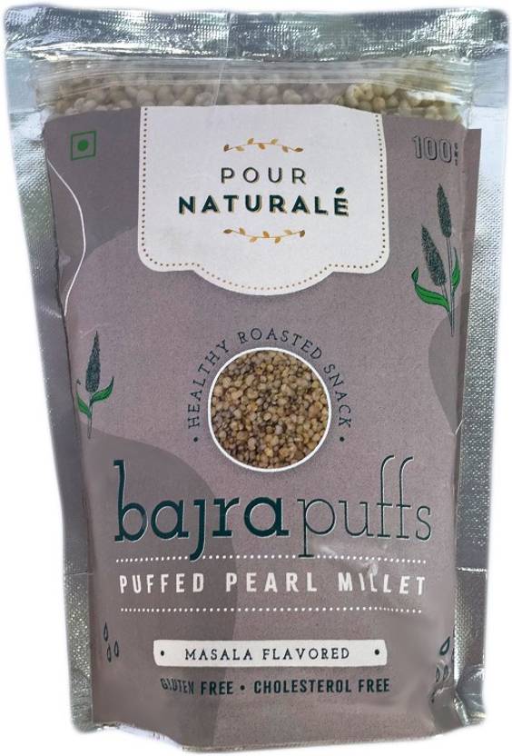 POUR NATURALE Bajra Puffs: Masala Flavour: Healthy Roasted Snacks Price ...