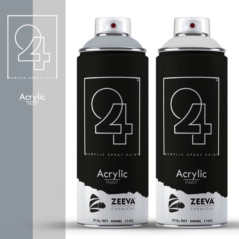 24 Acrylic Signal Grey & Tele Grey Spray Paint 400 ml Price in India ...