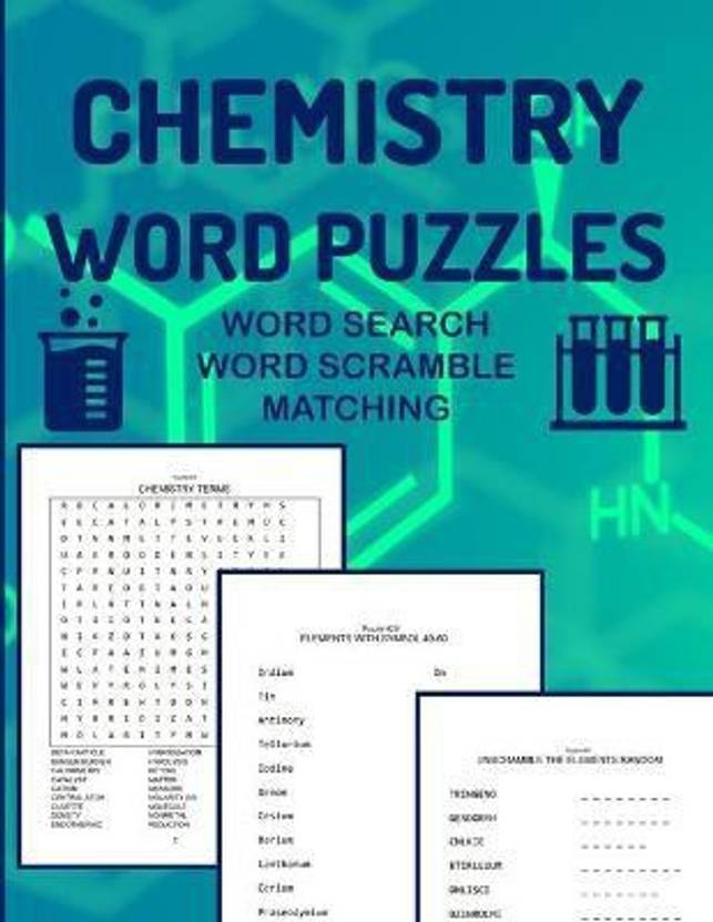 Chemistry Word Puzzles Word Search Word Scramble Matching: Buy ...