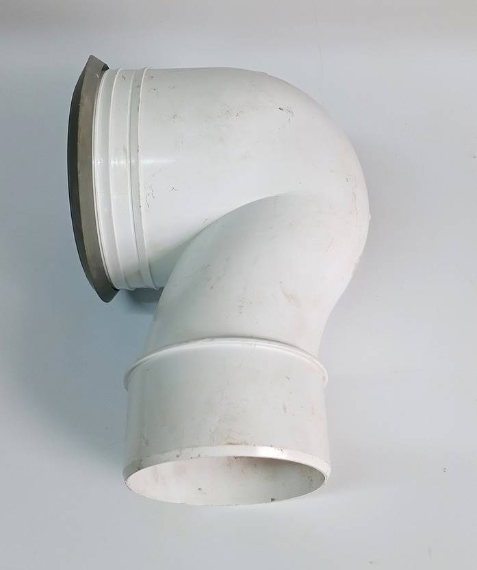 Hardware Plastic Male WC Offset Connector (4 inch ) Western Commode ...