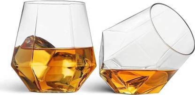 Tap2kaart (Pack of 6) Premium Quality Crystal Clear Fancy Whiskey ...