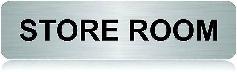 Hardika Creation Stainless Steel Self Adhesive "Store Room" Signage ...