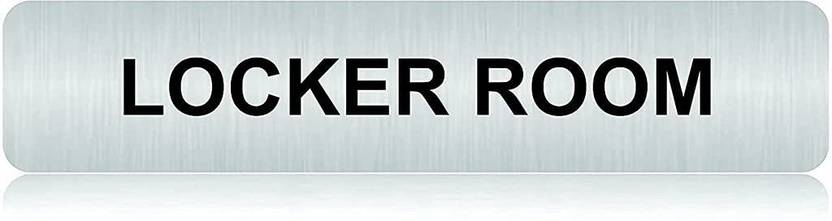 Hardika Creation Stainless Steel Self Adhesive "Locker Room" Signage ...