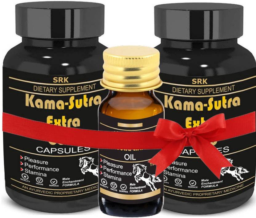 SRK Kama Sutra Extra Gold 30x30 Capsule With Kama Sutra Oil Price in ...