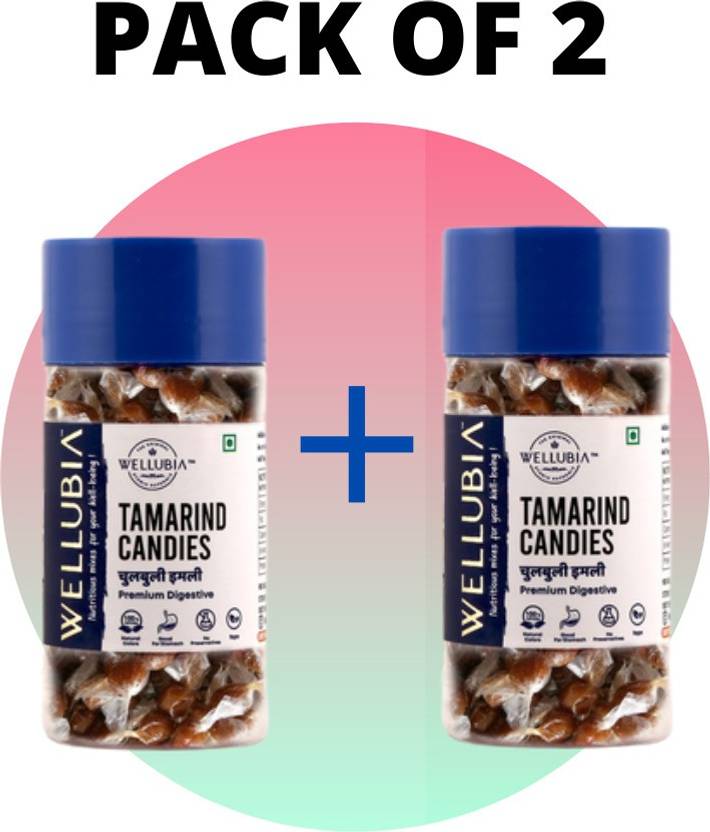 wellubia Tamarind Candies / Chulbuli Imli / Imli Goli (Pack of 2) 110gm ...