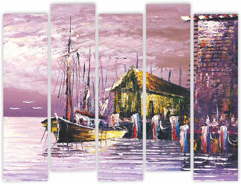 HD RAPID DESIGN Multiple Frames Split Art Texture MDF Wall Paintings ...