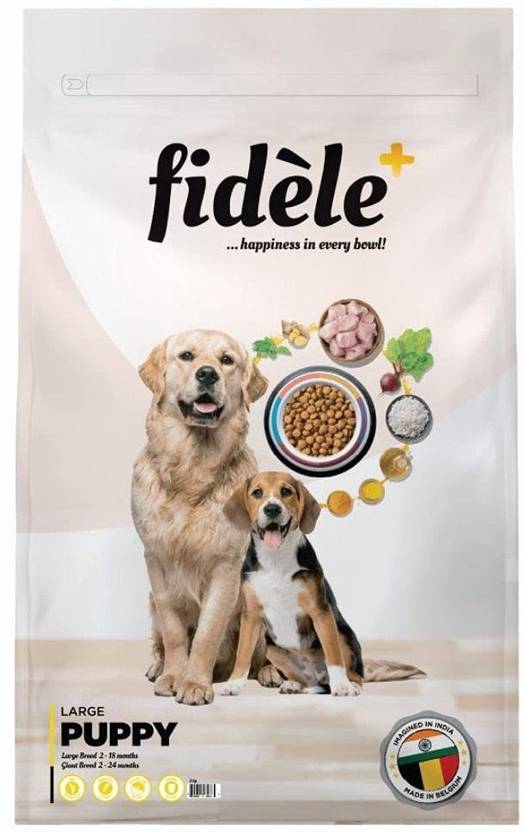 FIDELE + LARGE BREED PUPPY 3KG Chicken 3 kg Dry Young Dog Food Price in ...