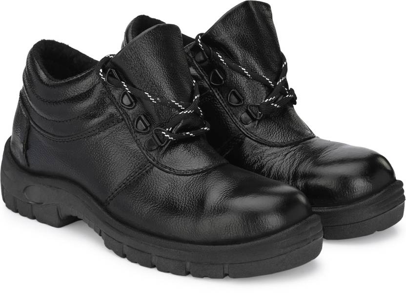 Joker Steel toe leather safety Boot office Black Formal Safety shoes ...