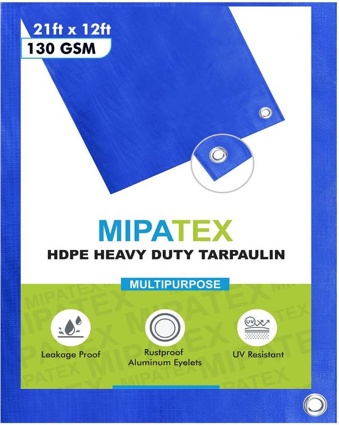 Mipatex Tarpaulin Sheet Waterproof Tirpal Heavy Duty 21ft x 12ft, Tent ...