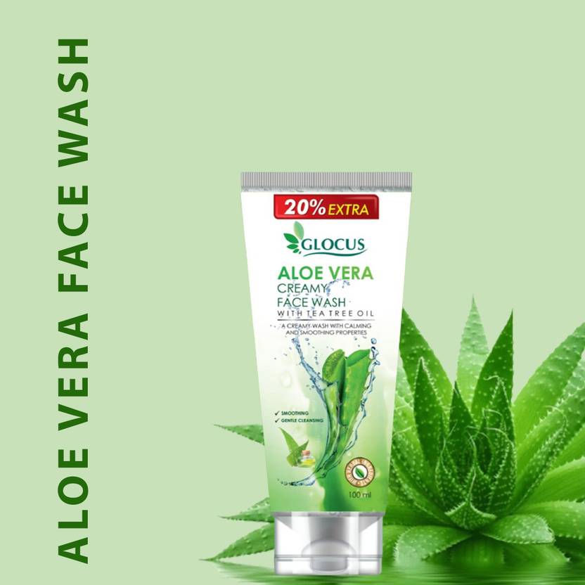 GLOCUS Alovera Creamy 120ml Face Wash - Price in India, Buy GLOCUS ...
