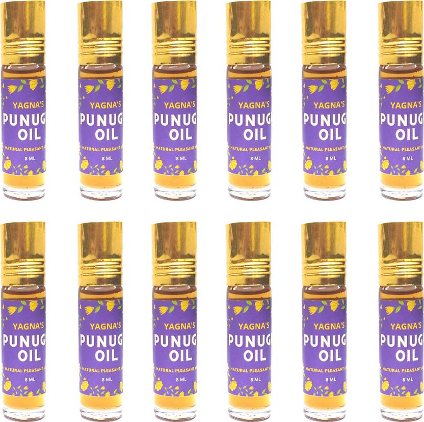 Epoojacart Pack of 12 Punugu Oil- Punugu Thailam- Civet Oil- Natural ...