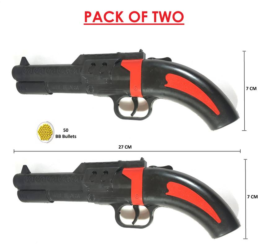 FREE FIRE HAMA Mouser Katta/Tamancha Style Toy Gun (PACK OF 2), Pull ...