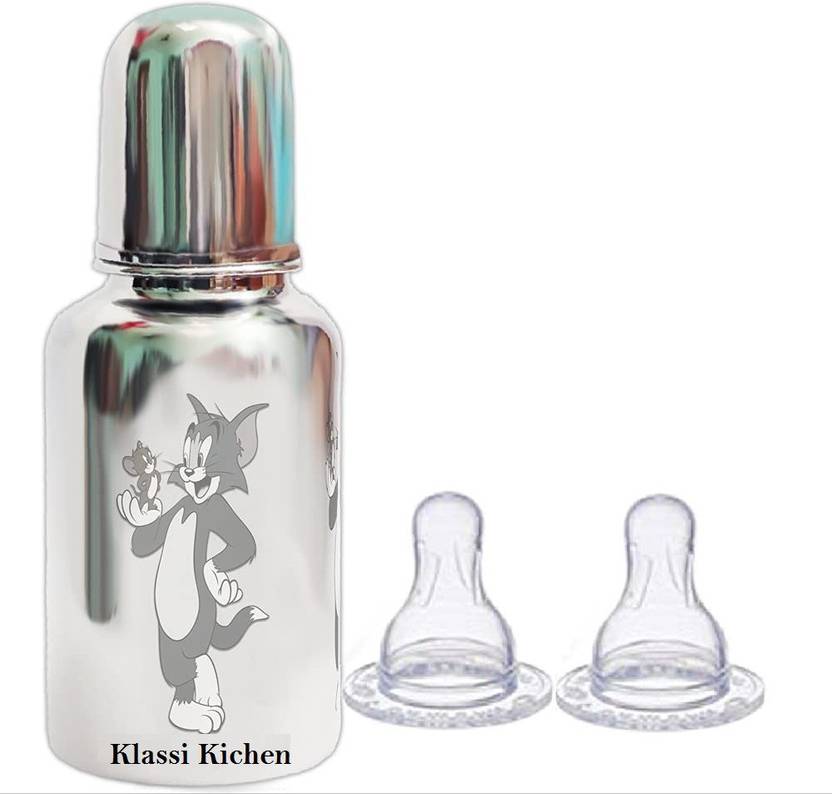 KLASSI KICHEN Stainless Steel Feeding Bottle With Laser Tom And Jerry ...