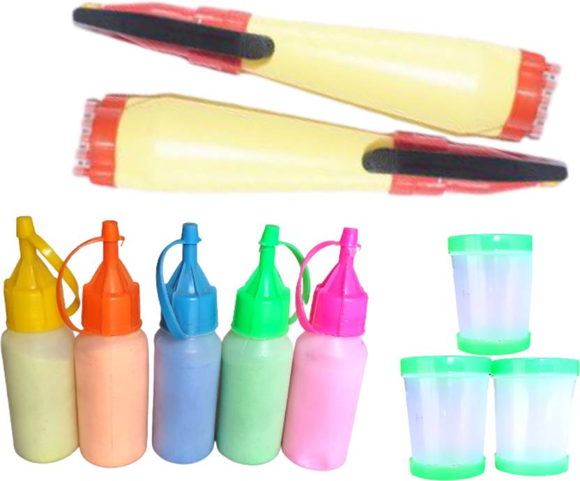 Upyukat Rangoli Making Kit: Pack of Rangoli Color Powder/Kolam Powder ...