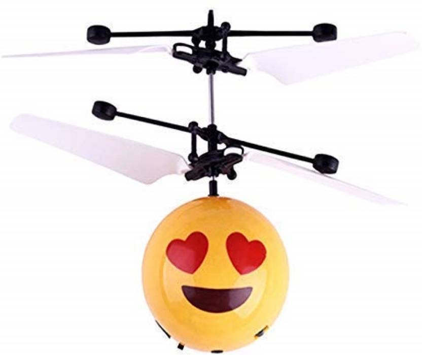 Tee Turtle Attitude face emoji ball helicopter Hand Sensor Flying ...
