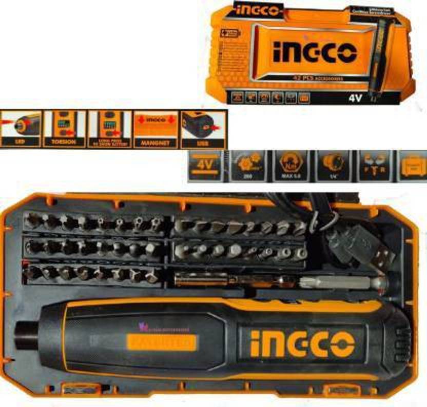 INGCO Ingco Lithium-Ion cordless screwdriver – CSDLI0403 Drywall Screw ...