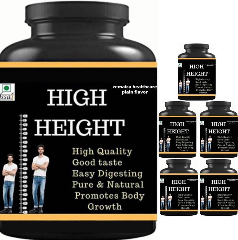 Zemaica Healthcare high height plain flavor height gainer pack of 6 ...