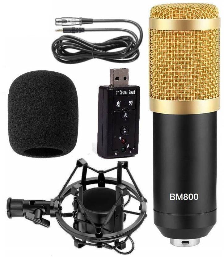 TechBlaze Hayden BM800 Professional Studio Recording Condenser Microphone Set with U Shape and ...