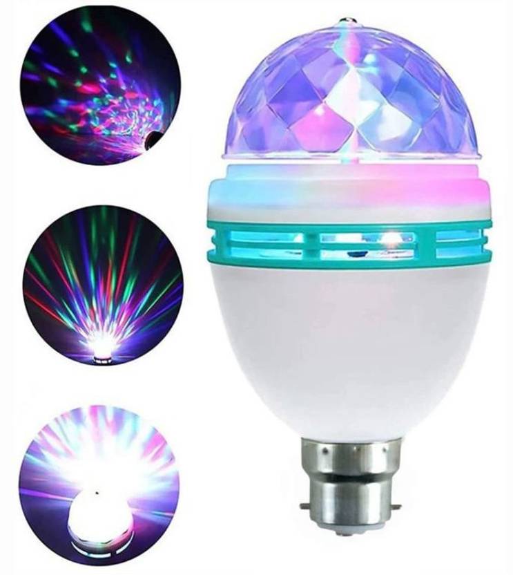 JACKAL LED ROTATING DISCO BULB, CRYSTAL EFFECT FOR HOME/FESTIVAL LIKE ...