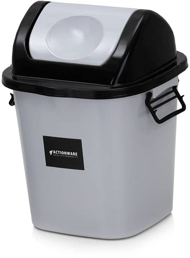 NavneetPriya 758 Nova Square Dustbin - 12ltr Gray Dustbin Pack of 1 ...