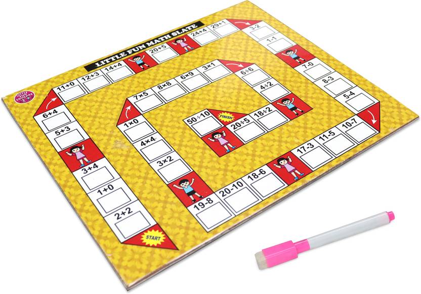 Little fun educare Math Slate (Both are Reusable) Educational Board ...