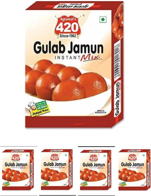 agrawal's 420 Gulab Jamun BOX FAMILY MOMENT (Pack of 5 box 200g each ...