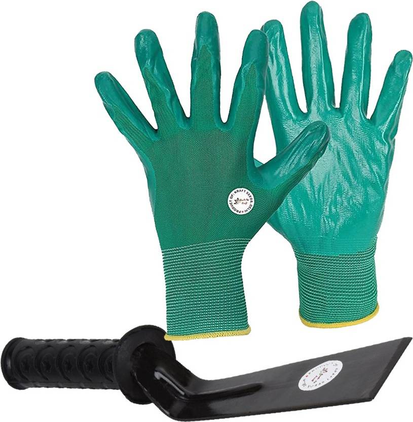 Kraft Seeds Indian Khurpi with Hand Gloves for Safety Khurpi for Small ...