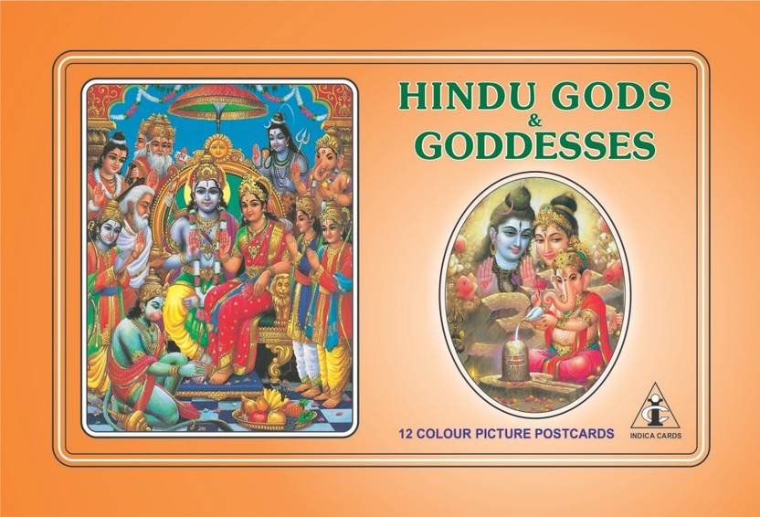 Dharmic Collection Of Multicolor Hindu Gods and Goddesses Postcard Book ...