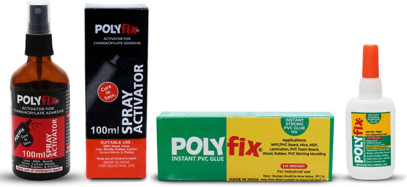 POLYFIX Glue Activator (Fast Adhesive) High Viscosity Gel Adhesive ...