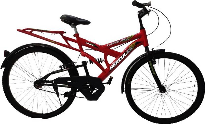 HERCULES Ranger Bicycle Carrier Single Speed Sports Cycle Rear Shocker ...