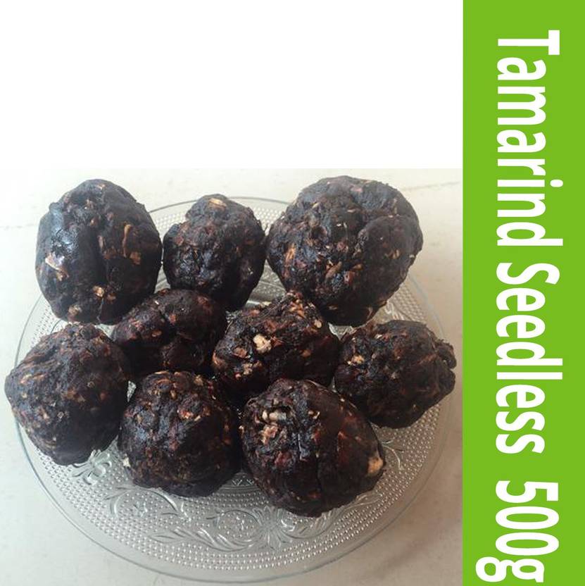 Fresh Spices Tamarind Seedless / Valan Puli Kerala / Imli Guda, 500g ...