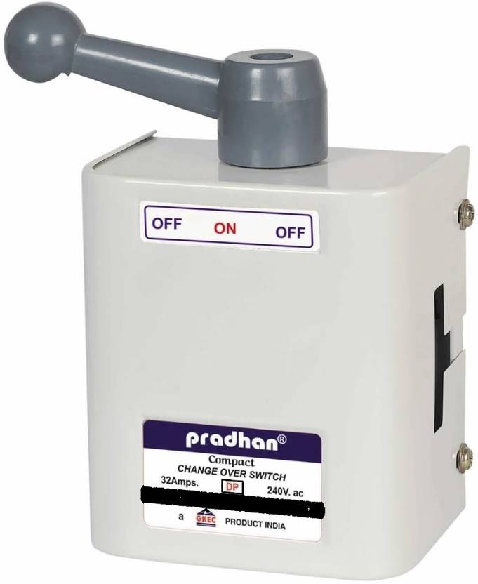 Pradhan Compact change over switches 32 Amps Double Pole (DP) . Indoor ...