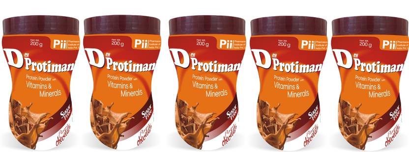 pii protiman D PROTIMAN SUGAR FREE (200G) PACK OF 5 JAR Plant-Based ...