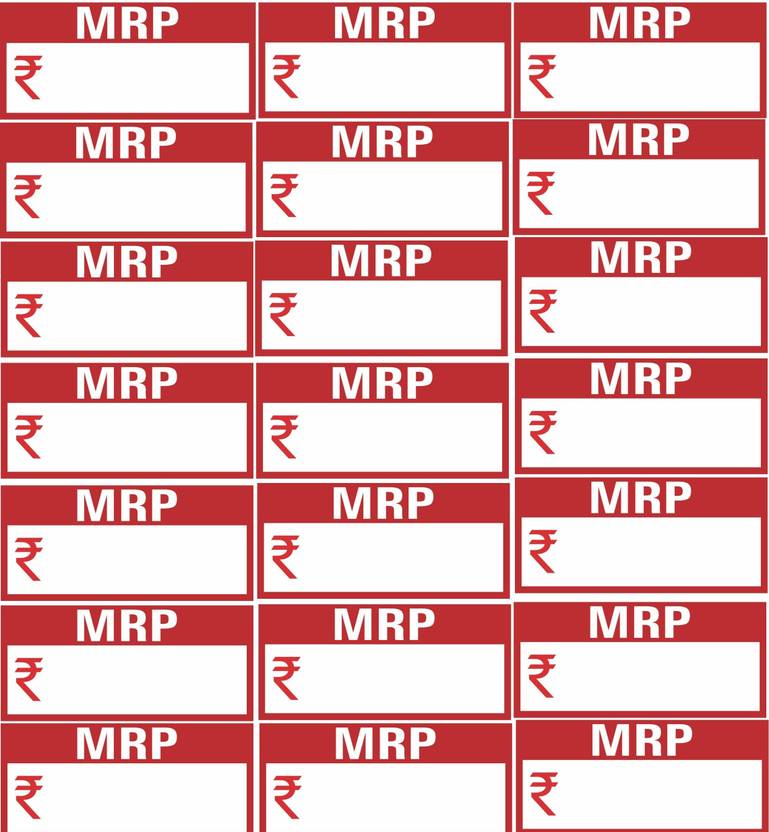 Ab Sab MRP Self Adhesive 800 Stickers Self Adhesive Paper Label Price ...