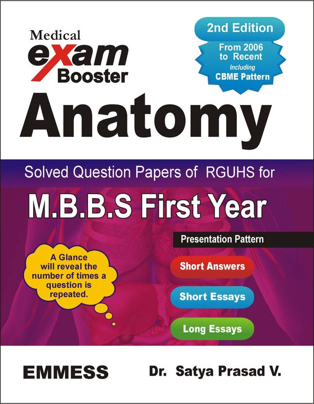 Anatomy Solved Question Papers of RGUHS for M.B.B.S First Year: Buy Anatomy Solved Question ...