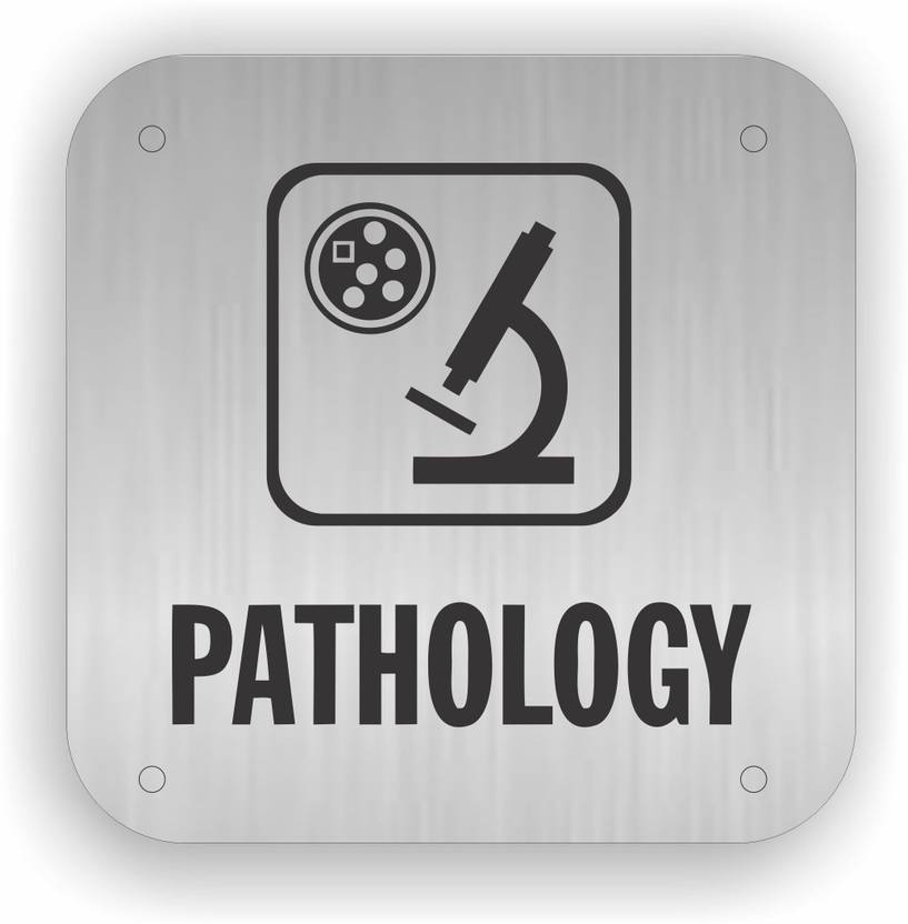 Hardika Creation Stainless Steel Self Adhesive "PATHOLOGY 6X6 Inches ...